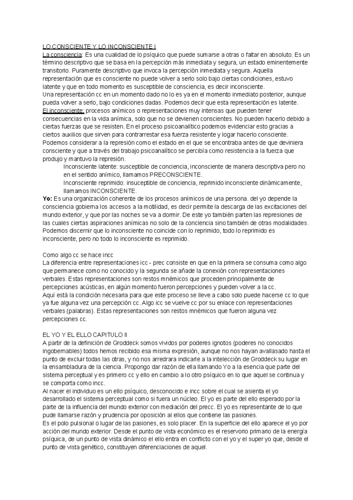 El yo y el ello (1923) - Resumen de El yo y el ello de Sigmund Freud ...