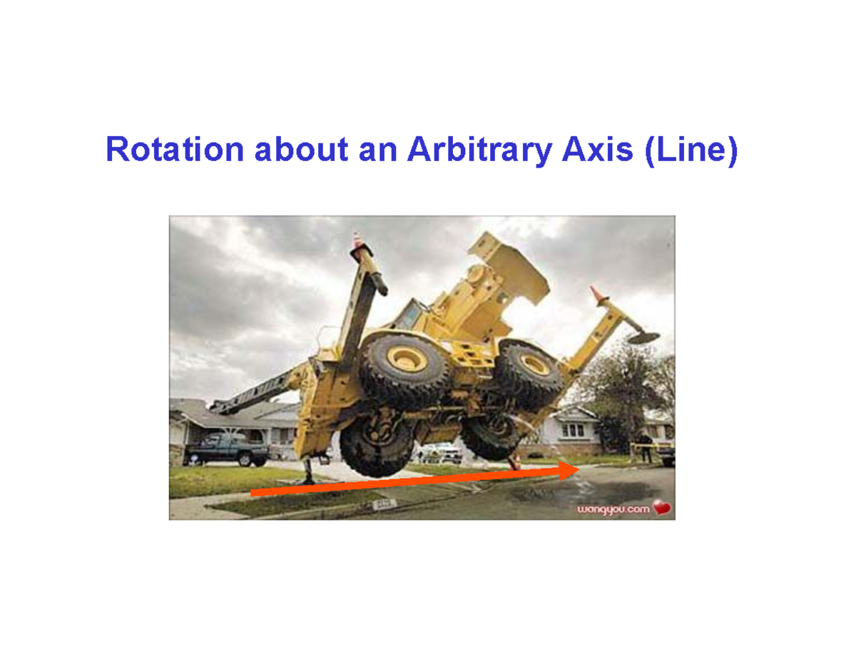 4 2 Rotate Arbi Medjooisd Rotation About An Arbitrary Axis Line Rotation About An