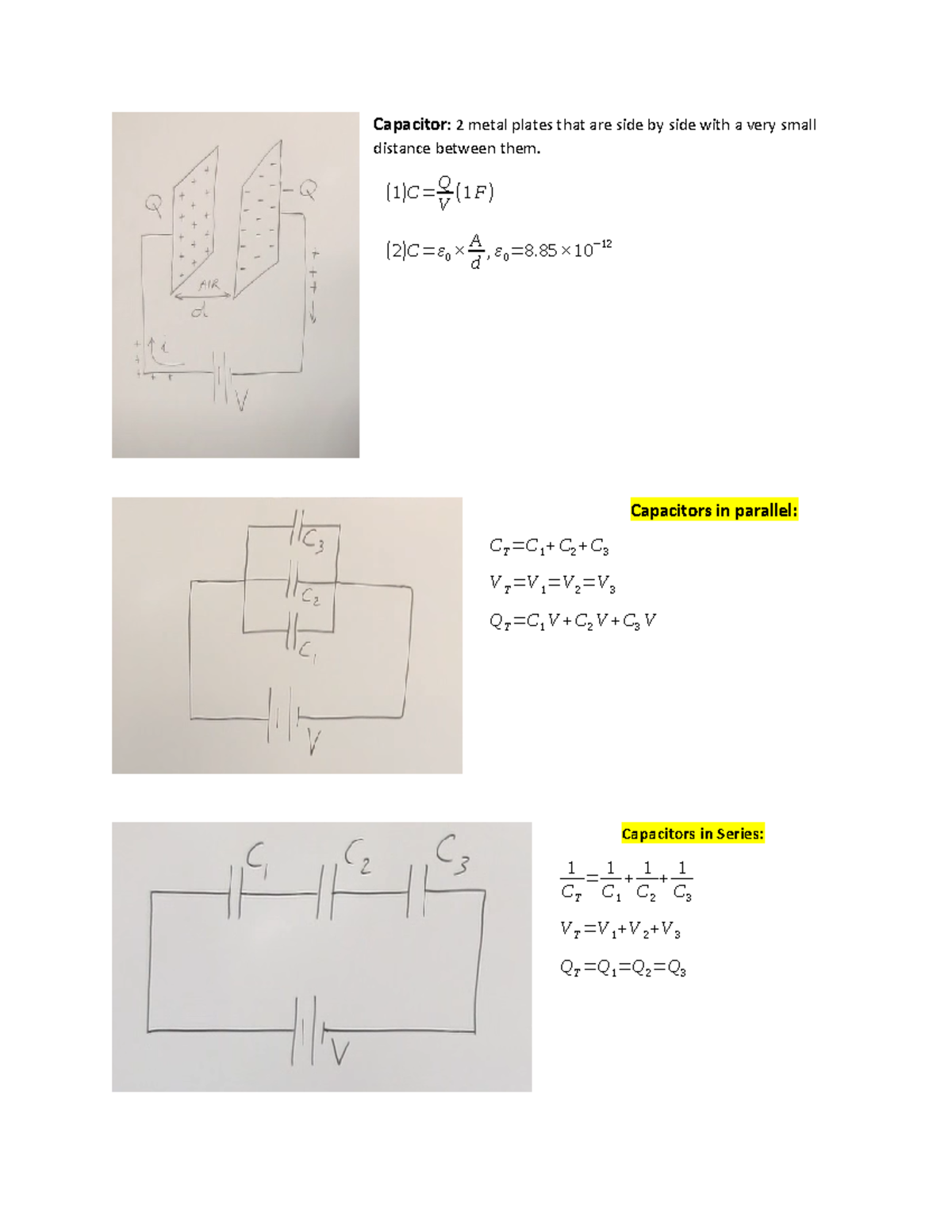 Capacitor - College-aantekeningen 9-10 - Spectrum of Automotive - TU ...