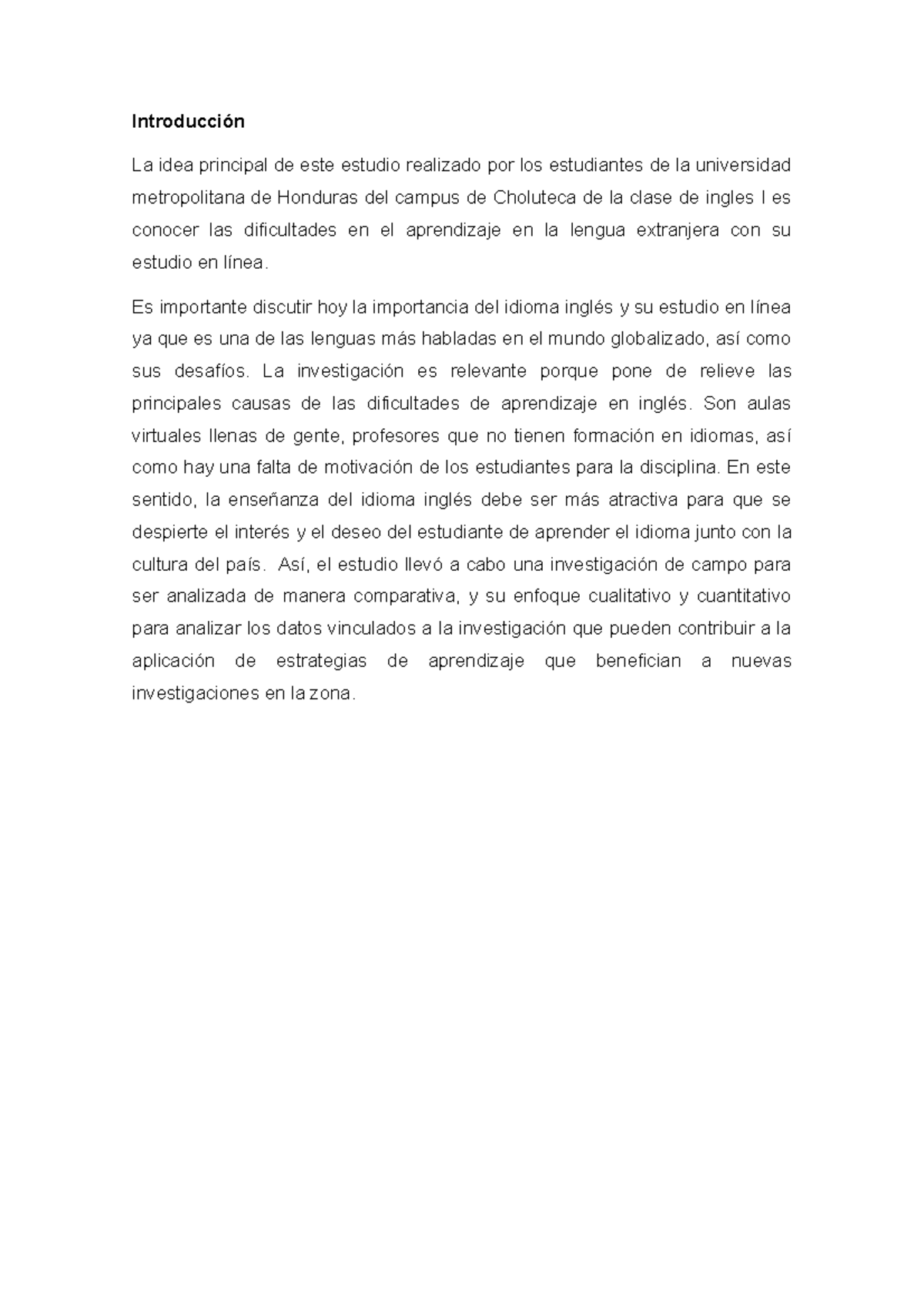 Introducción y viabilidad - Introducción La idea principal de este ...