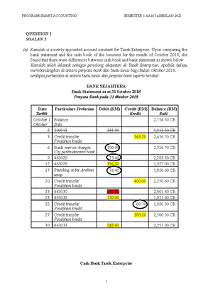 Chap9 - Past year question for Chapter 9: Accounting for non-current ...