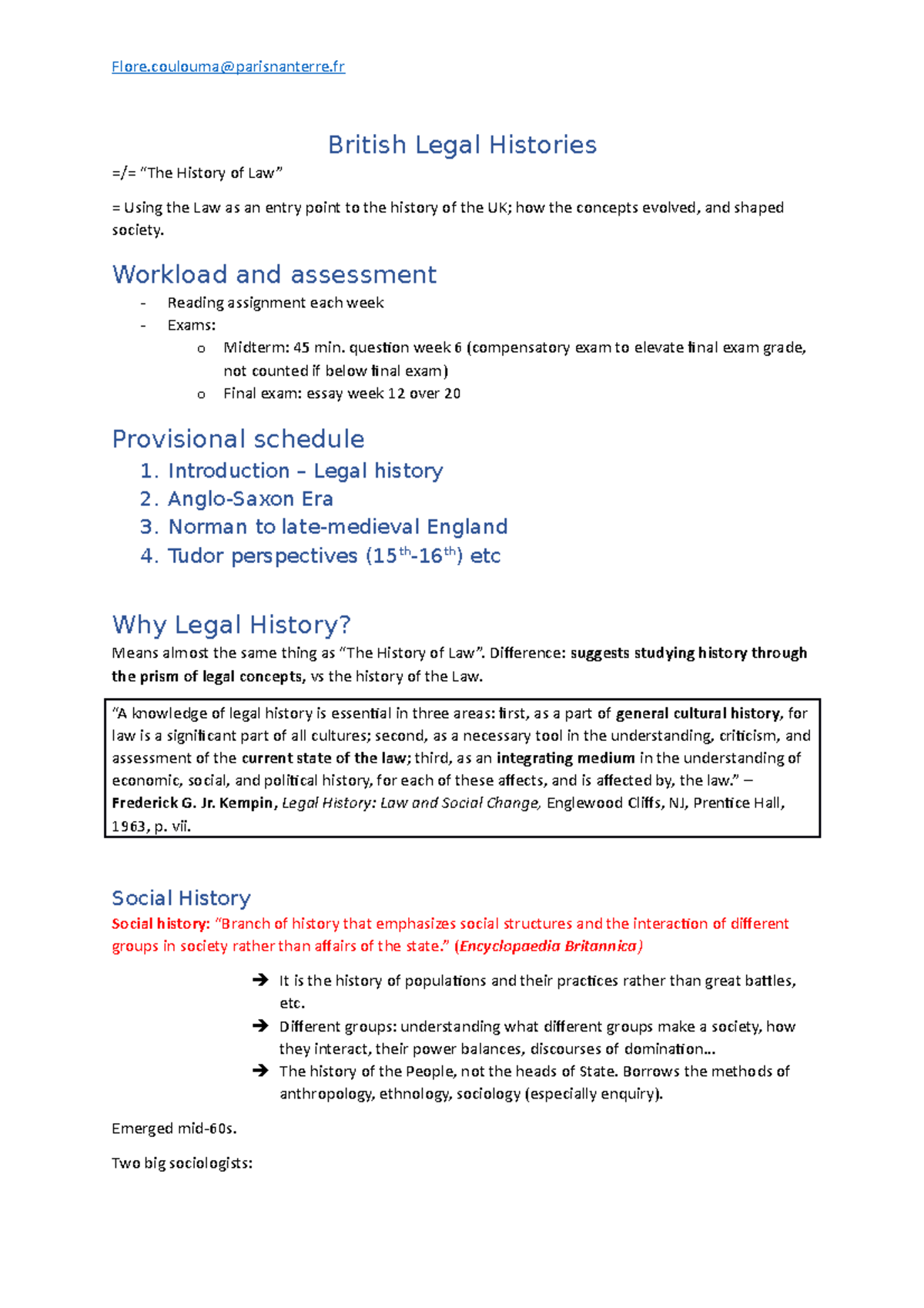 Introduction - intro - British Legal Histories =/= “The History of Law ...