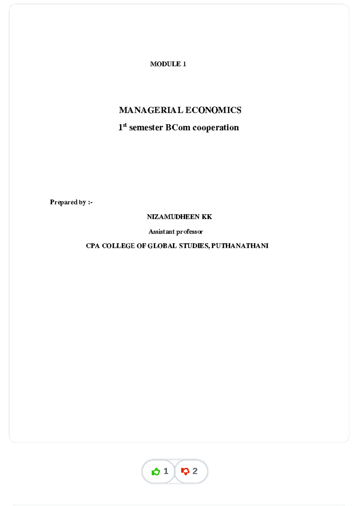 Managerial-economics-bcom-short-note compress - MODULE 1 MANAGERIAL ...