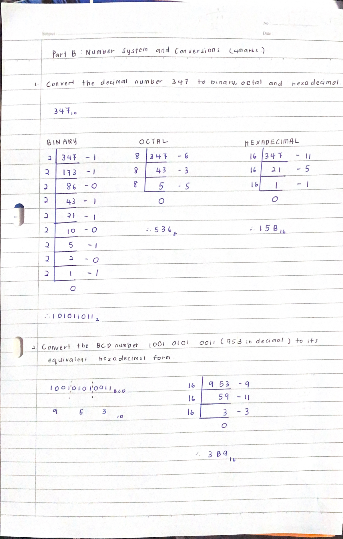 ITT PART B - notes - Digital Electronics - No Subject Date Part B ...
