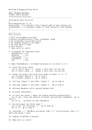 Workshop 08 Pseudocode align with flowchart requirements - APS145 Applied Problem Solving Page ...
