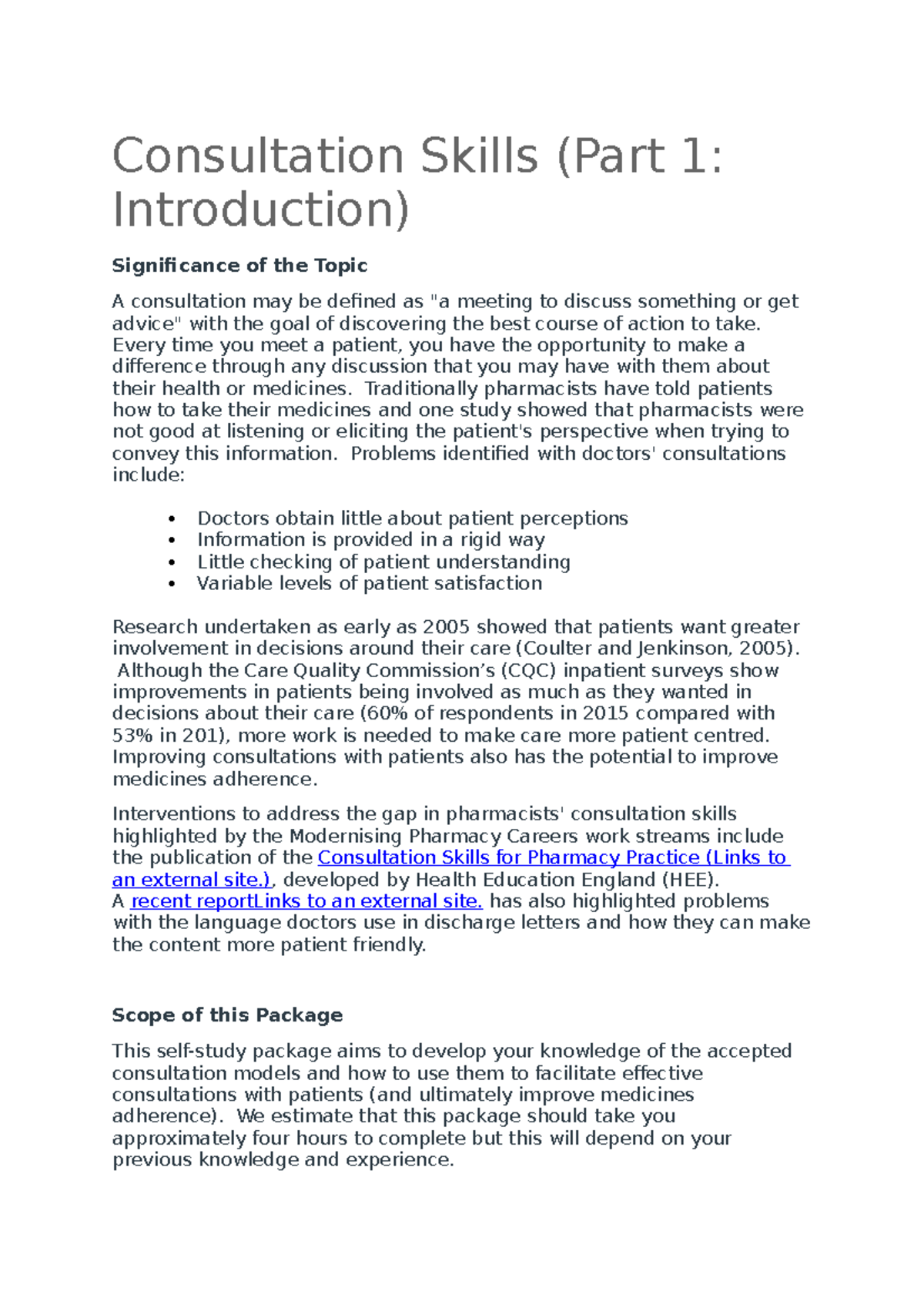 Consultation Skills -12 - Consultation Skills (Part 1: Introduction ...