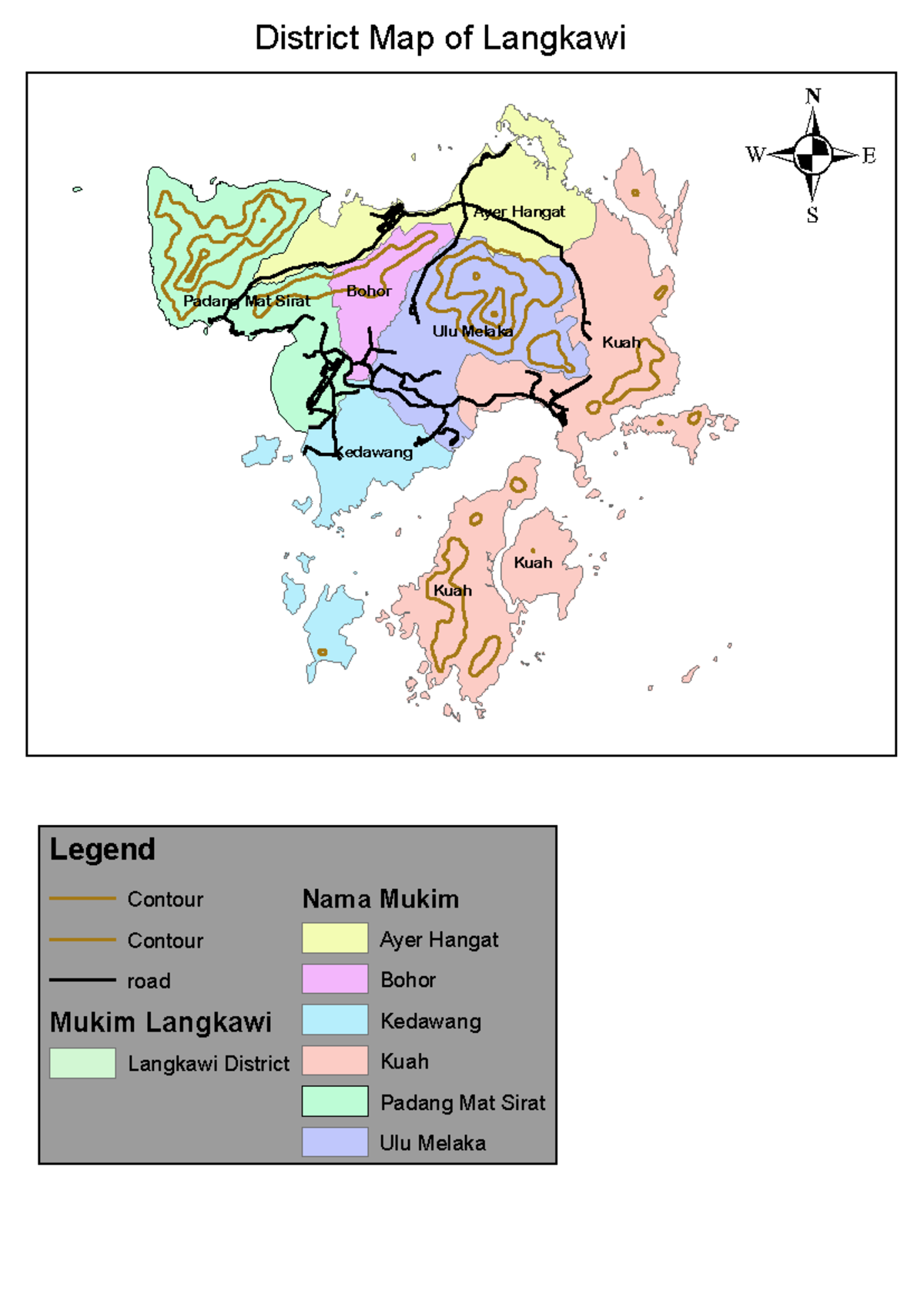 lab gis map langkawi - gis and remote sensing - Kuah Kuah Ulu Melaka ...