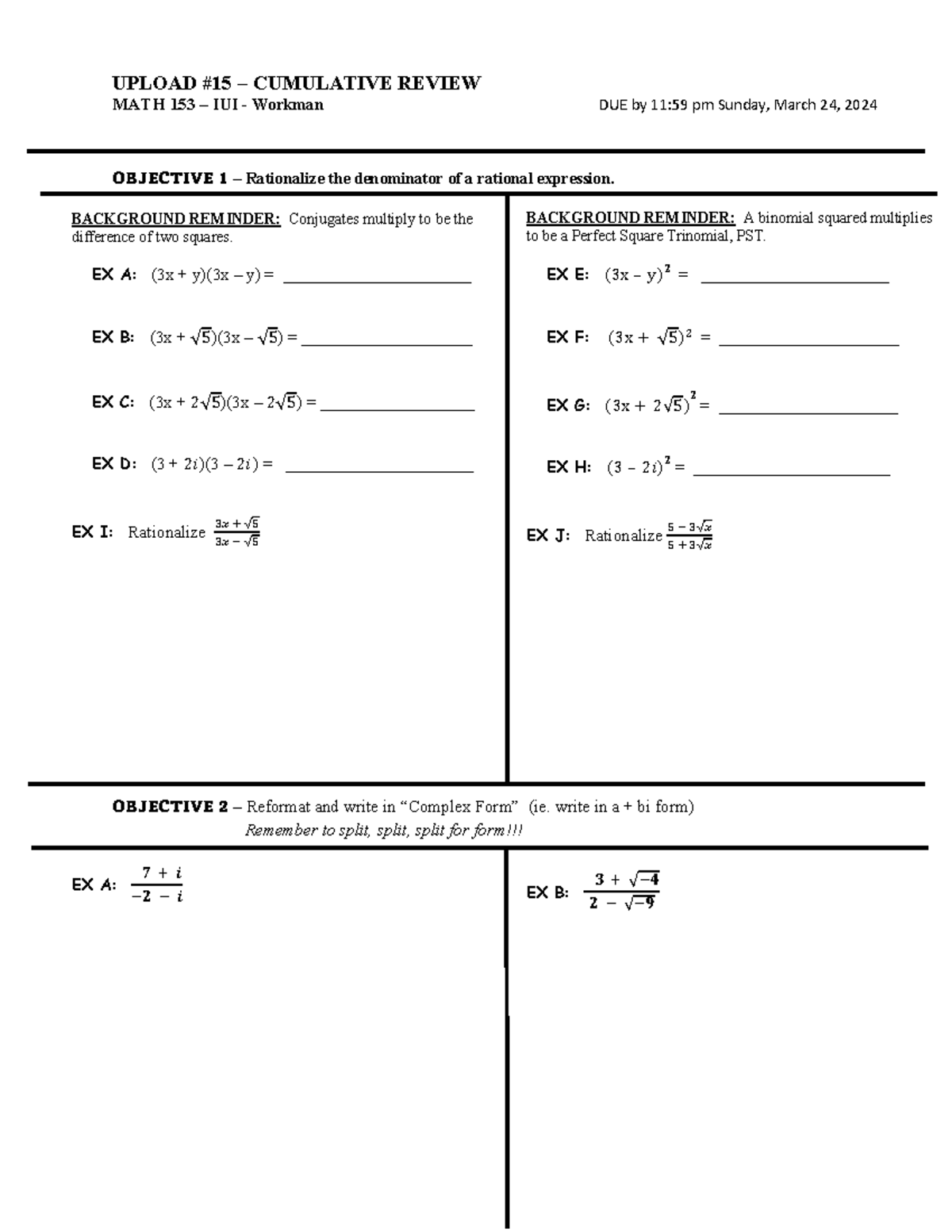 Upload 15 - cumulative review - due March 24 - UPLOAD #15 – CUMULATIVE ...