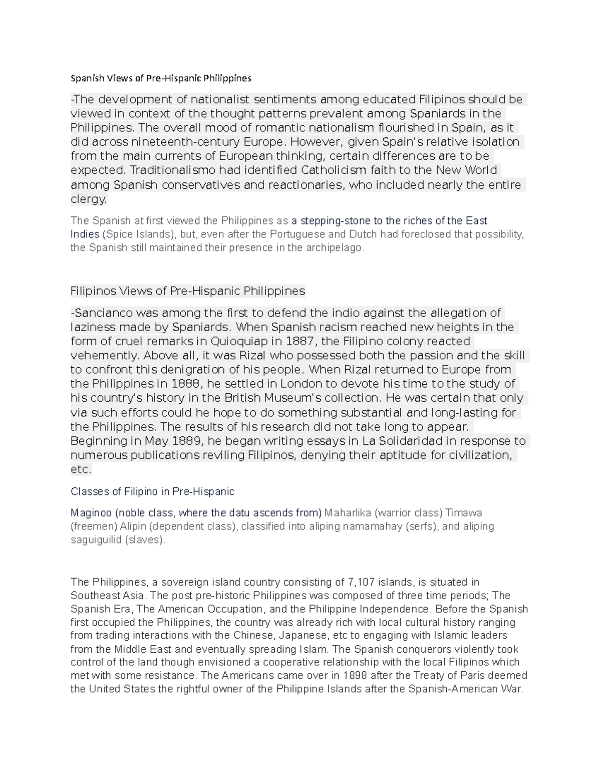 Explanation sa rizal - makakatulong - Spanish Views of Pre-Hispanic ...
