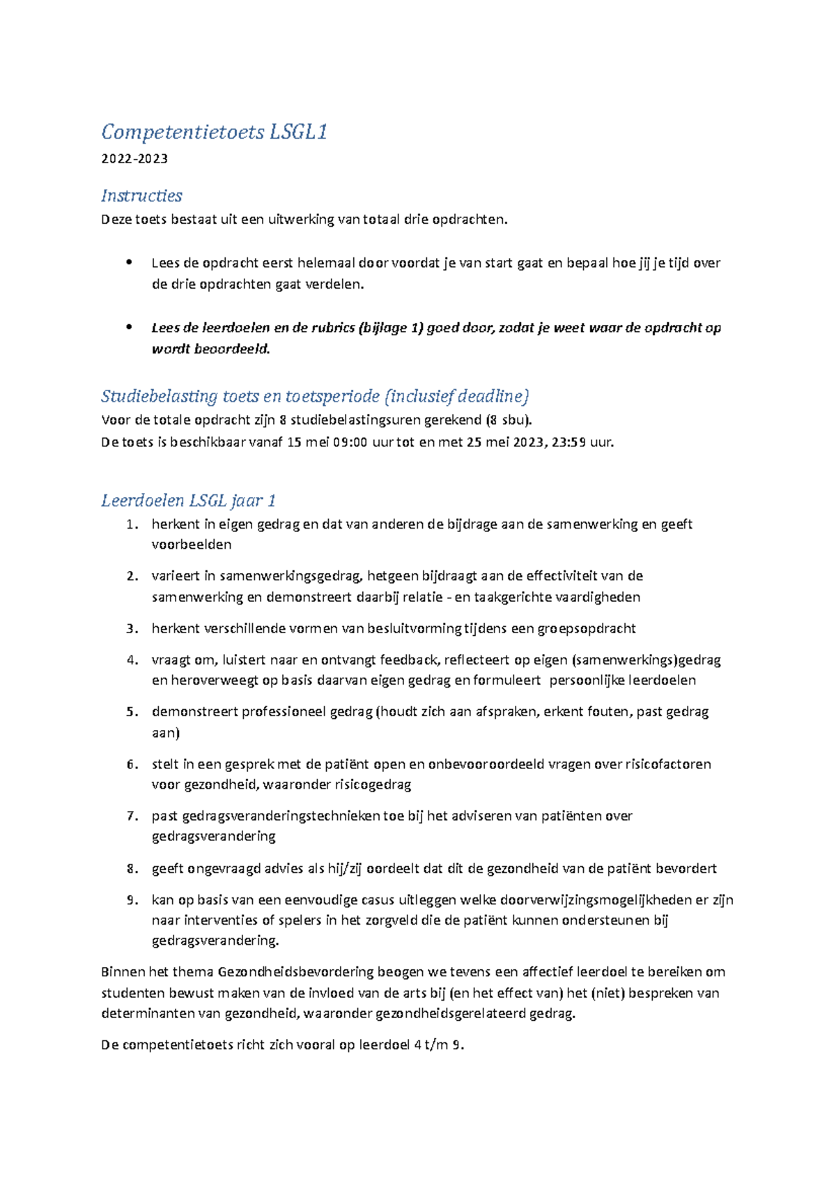 Competentietoets LSGL1 2022-2023 definitief PV-4 - Competentietoets ...
