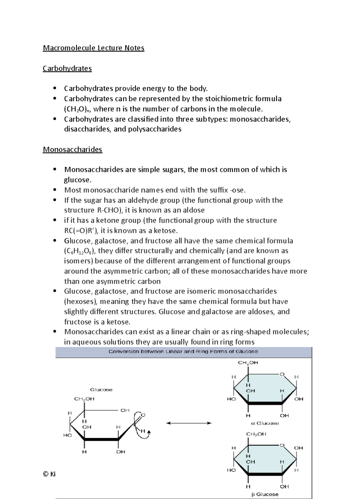 Lecture notes, lectures 7-10 - Macromolecule - Macromolecule Lecture ...
