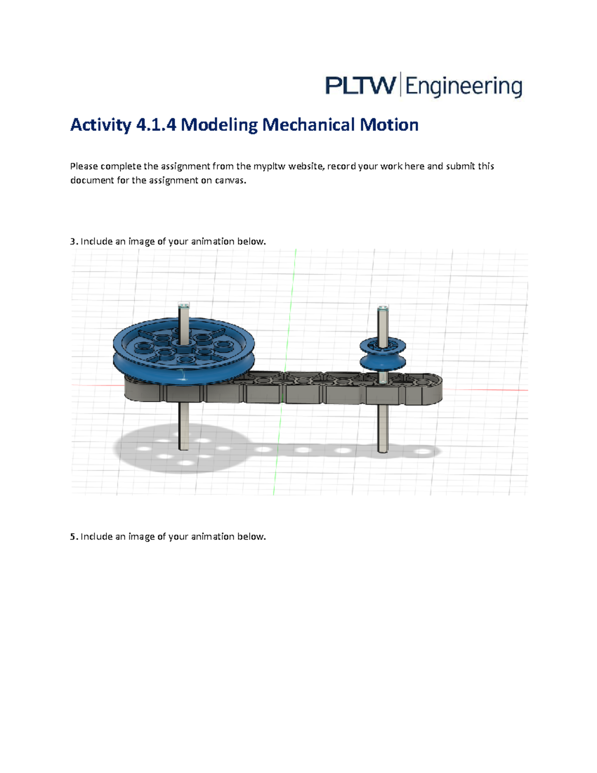 4.1.4 Modeling Mechanical Motion - Activity 4.1 Modeling Mechanical ...