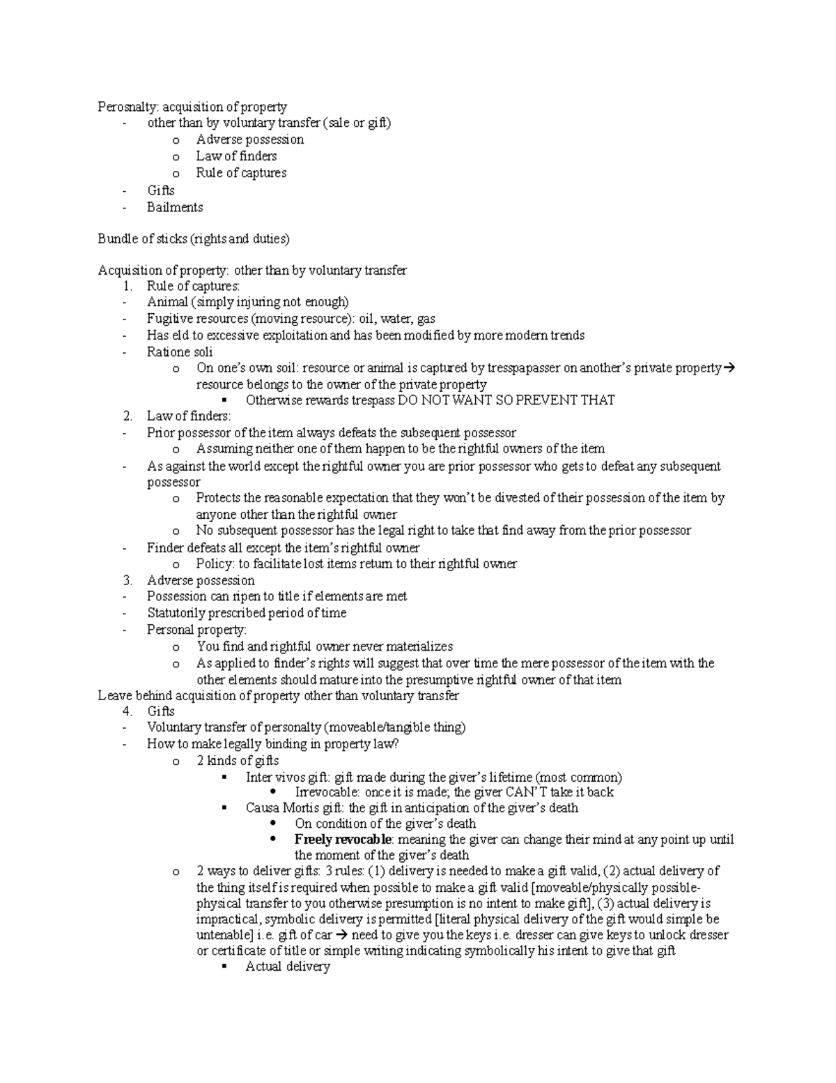 Property Final Present And Future Estates Landlord Tenant Law