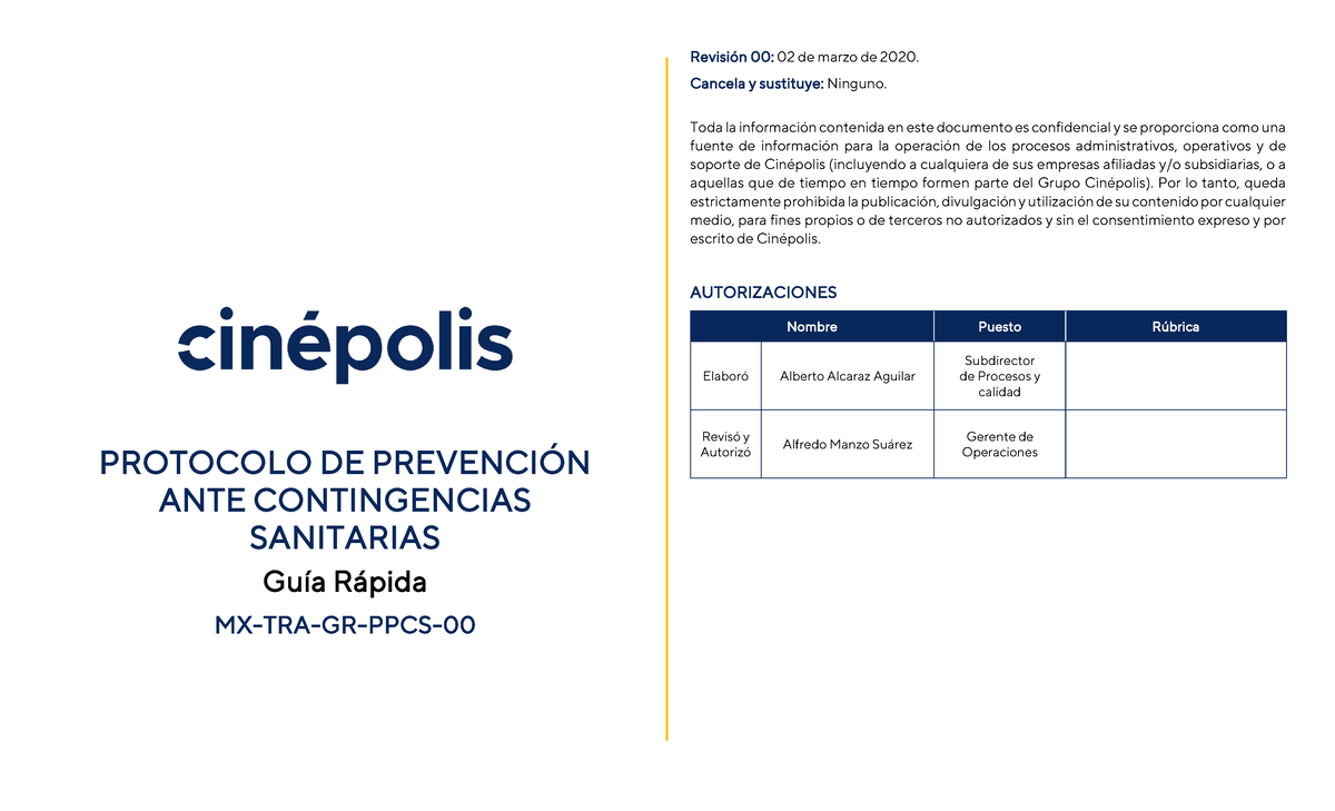 2. GR-Protocolo de prevención ante contingencias sanitarias Rev - PROTOCOLO DE PREVENCIÓN ANTE ...