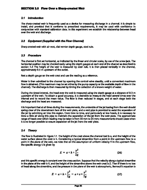 Pdfcoffee - lab report - EXPERIMENT NO. 1 Energy Losses in Bends Introduction This report ...