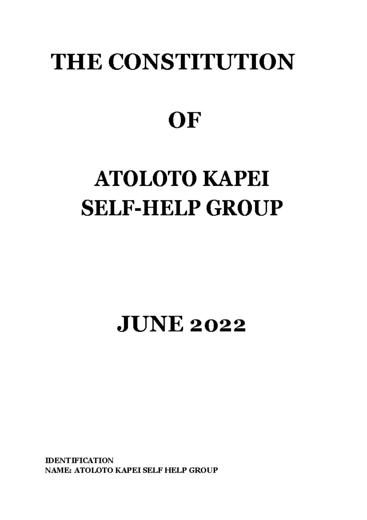 Atoloto Kapei Constitution - THE CONSTITUTION OF ATOLOTO KAPEI SELF ...