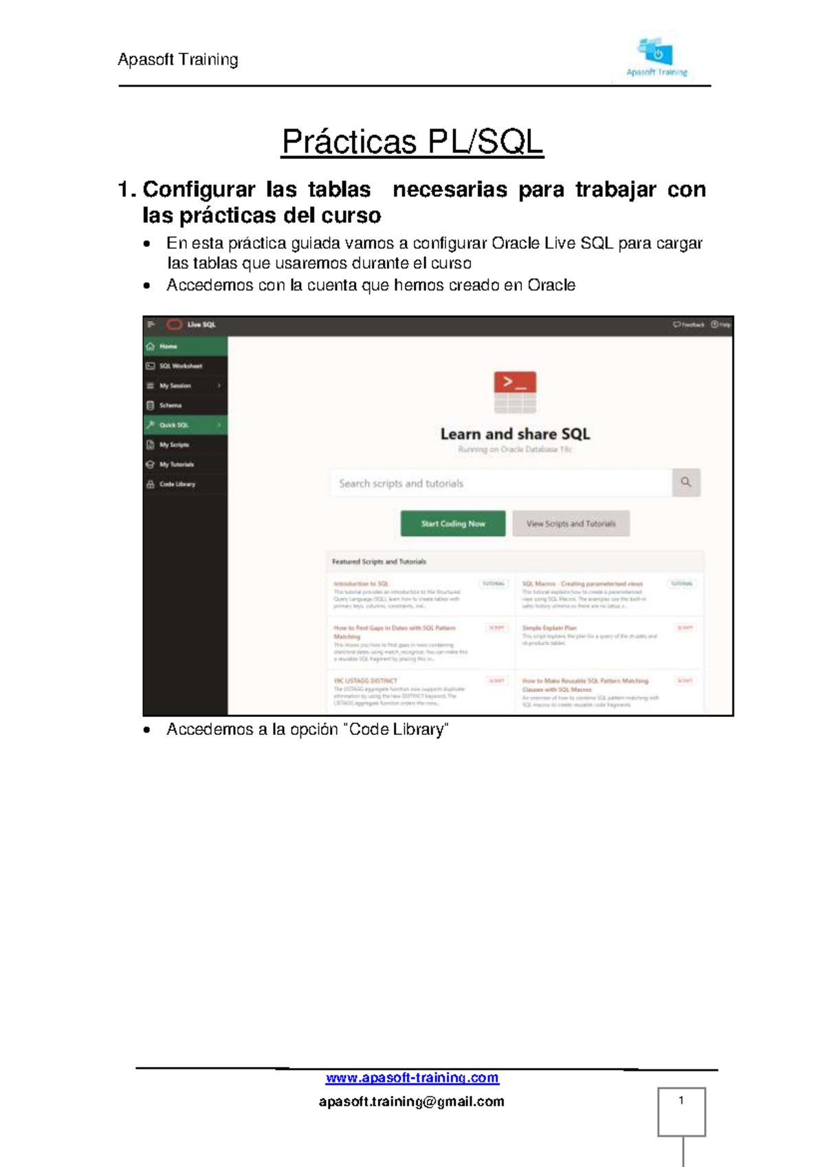 011 50-Sql-Live-Configurar-Esquema-HR - apasoft-training Prácticas PL/SQL 1. Configurar las ...