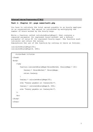 PHP Functions notes/paper - PHP FUNCTIONS A function is a block of code ...