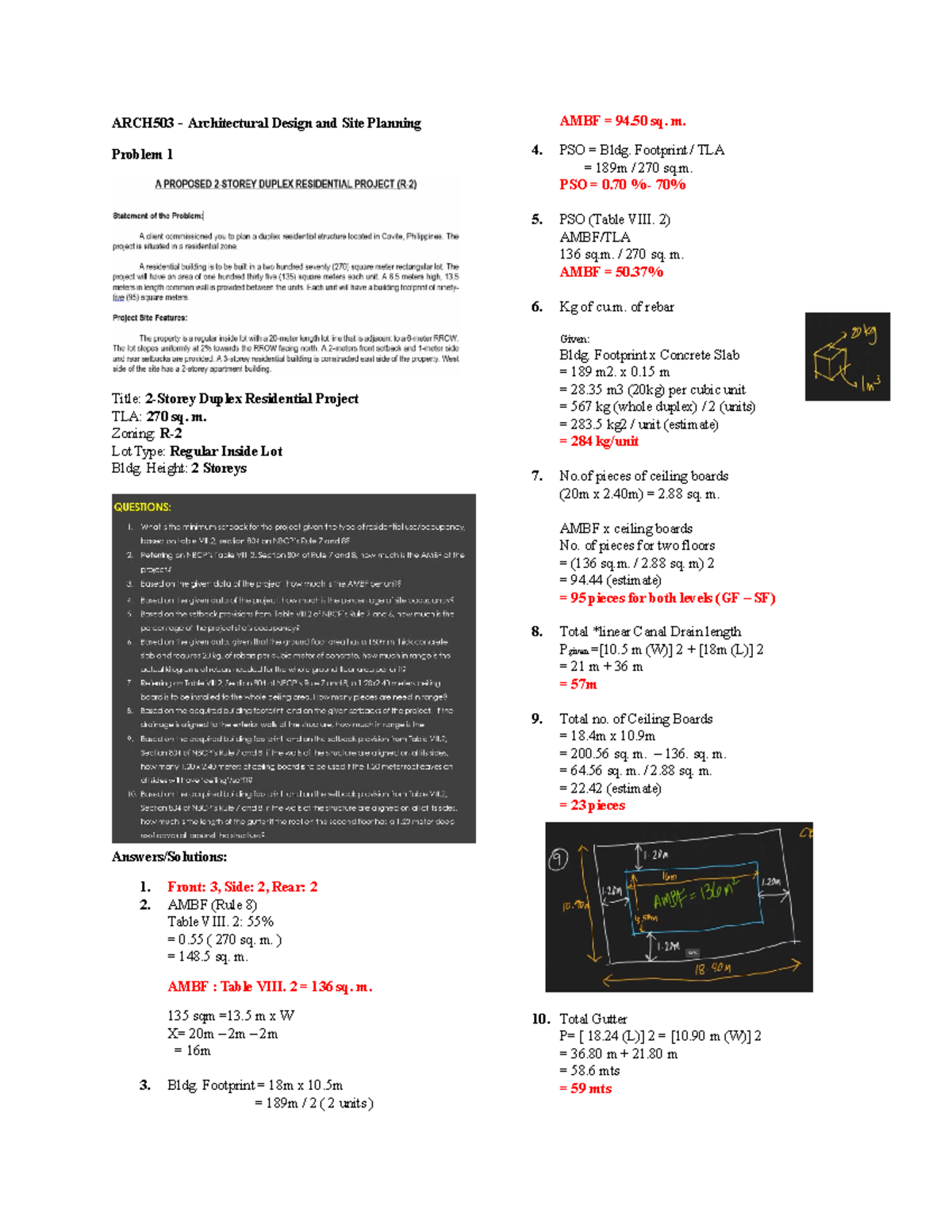 ARCH503. Problem 1 - ARCH503 - Architectural Design and Site Planning ...