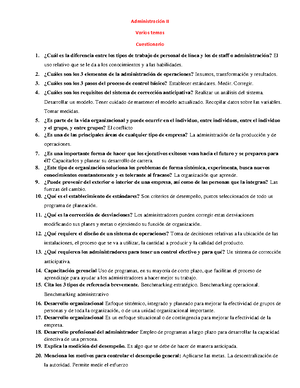 Administración II Tarea SEM10 Capitulo 19 Técnicas de control y tecnologías de la información ...