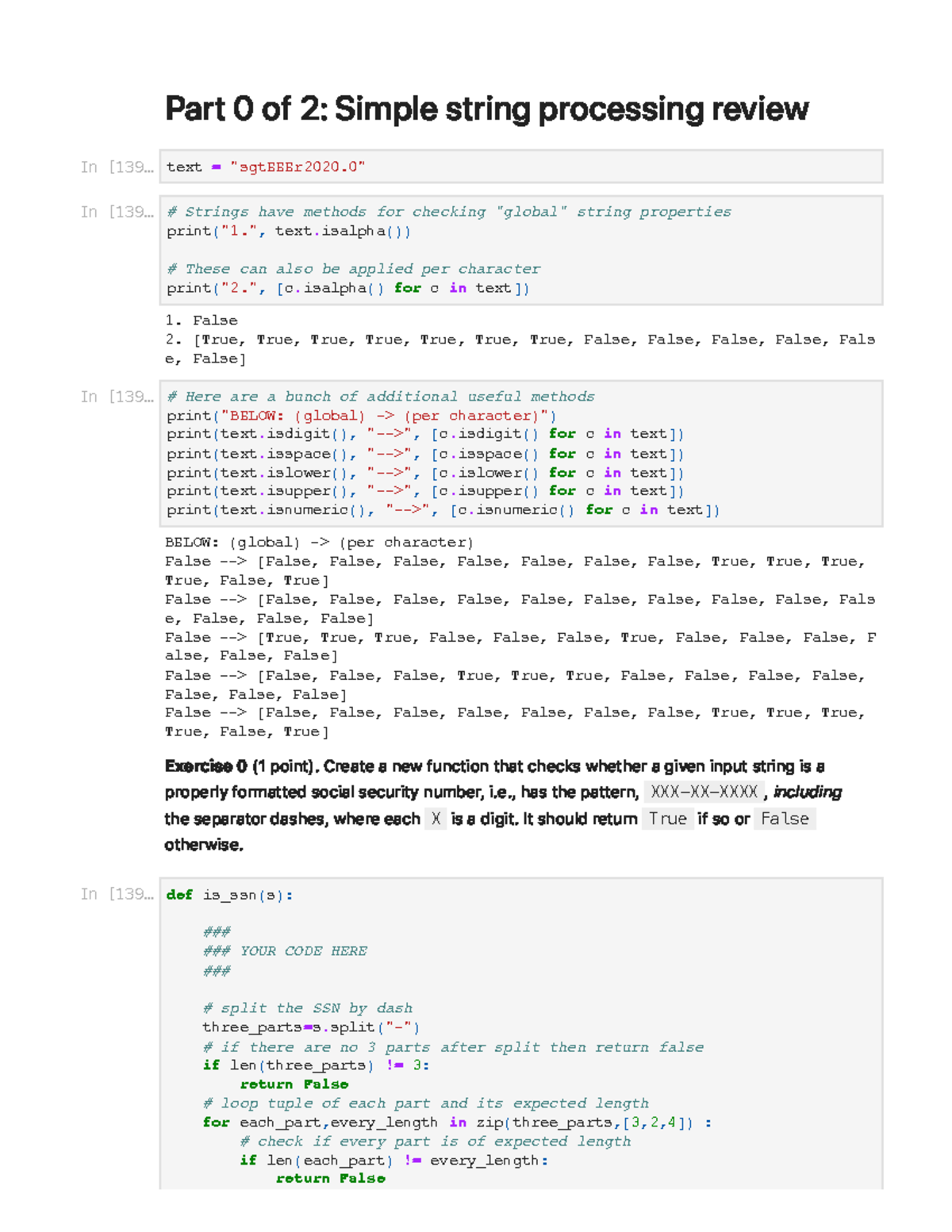 Notebook 5 part0 - description - Pa r t 0 o f 2 : S i m p l e s t r i n ...