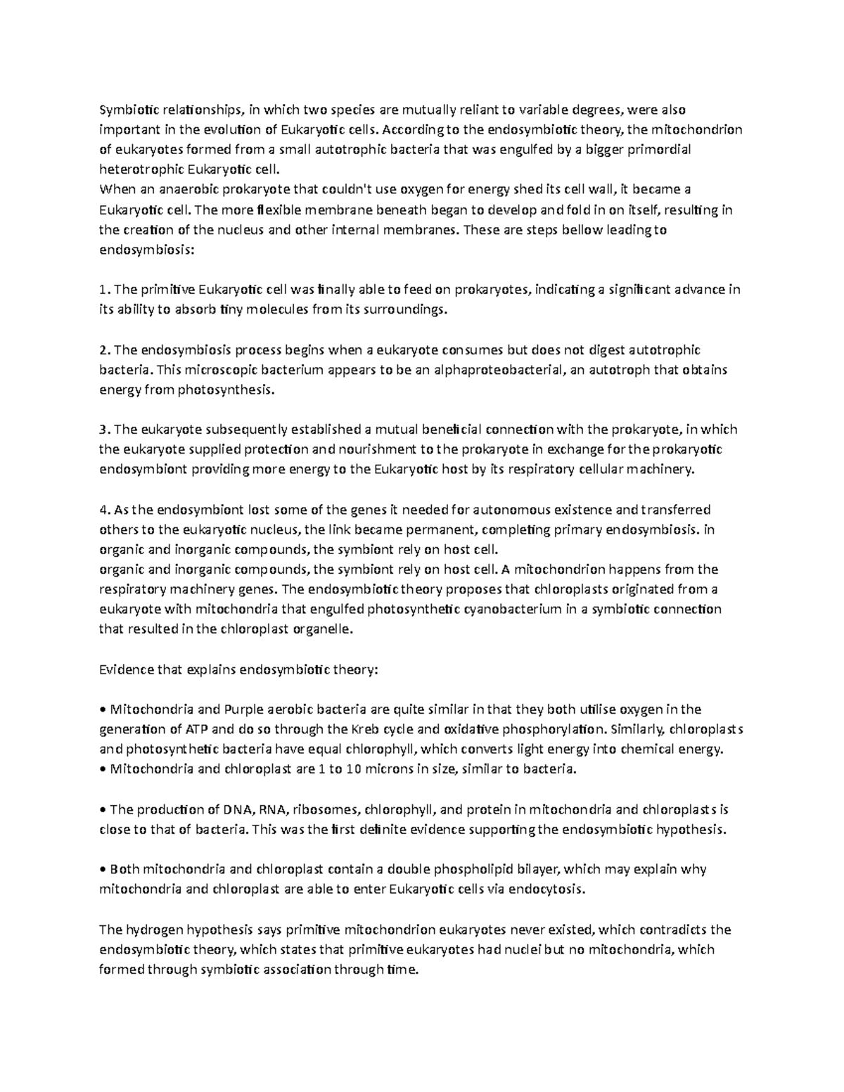 Introduction to Biology 2 UNIT 3 Discussion Assignment 422 ...