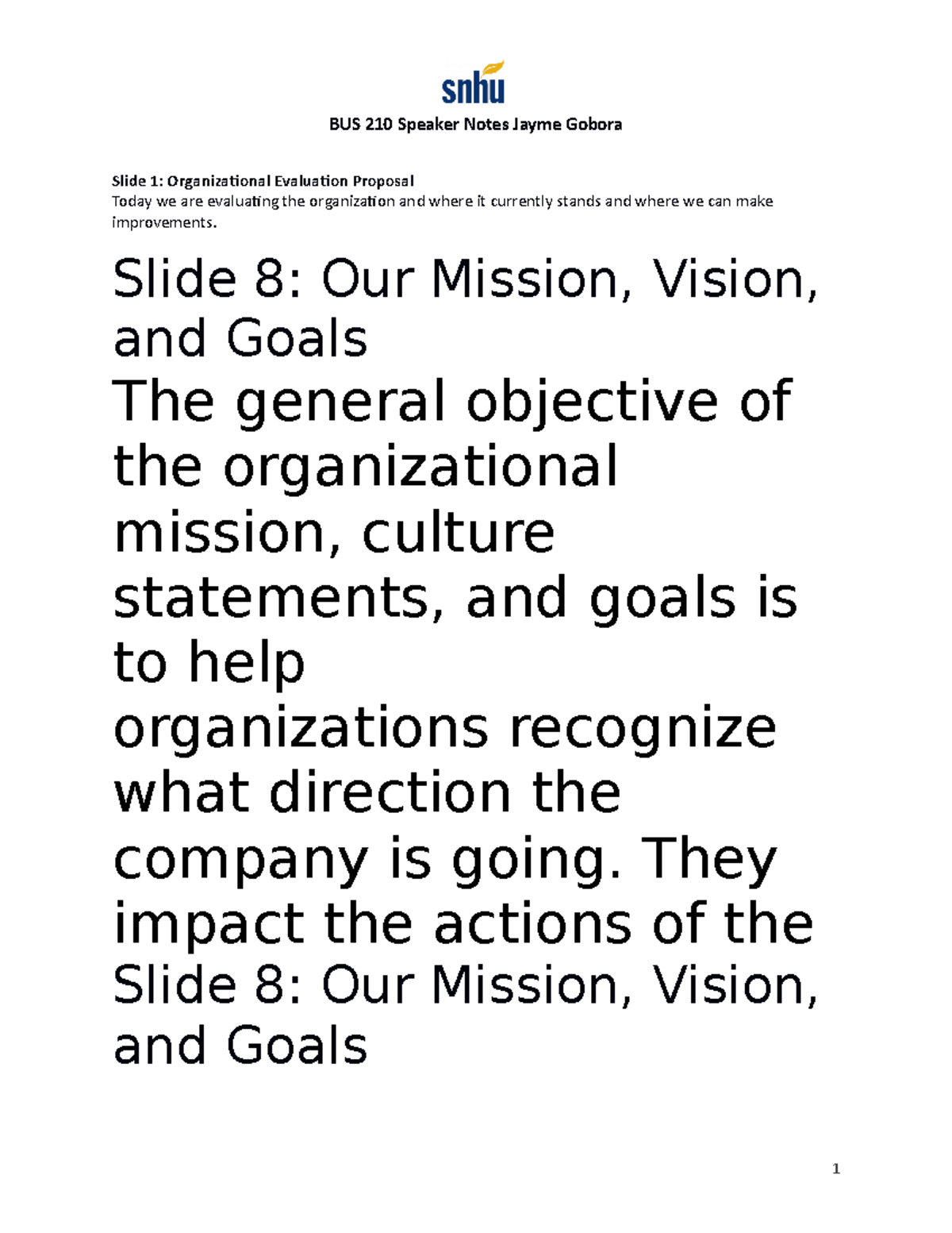 BUS 210 Speaker Notes Template - BUS 210 Speaker Notes Jayme Gobora ...