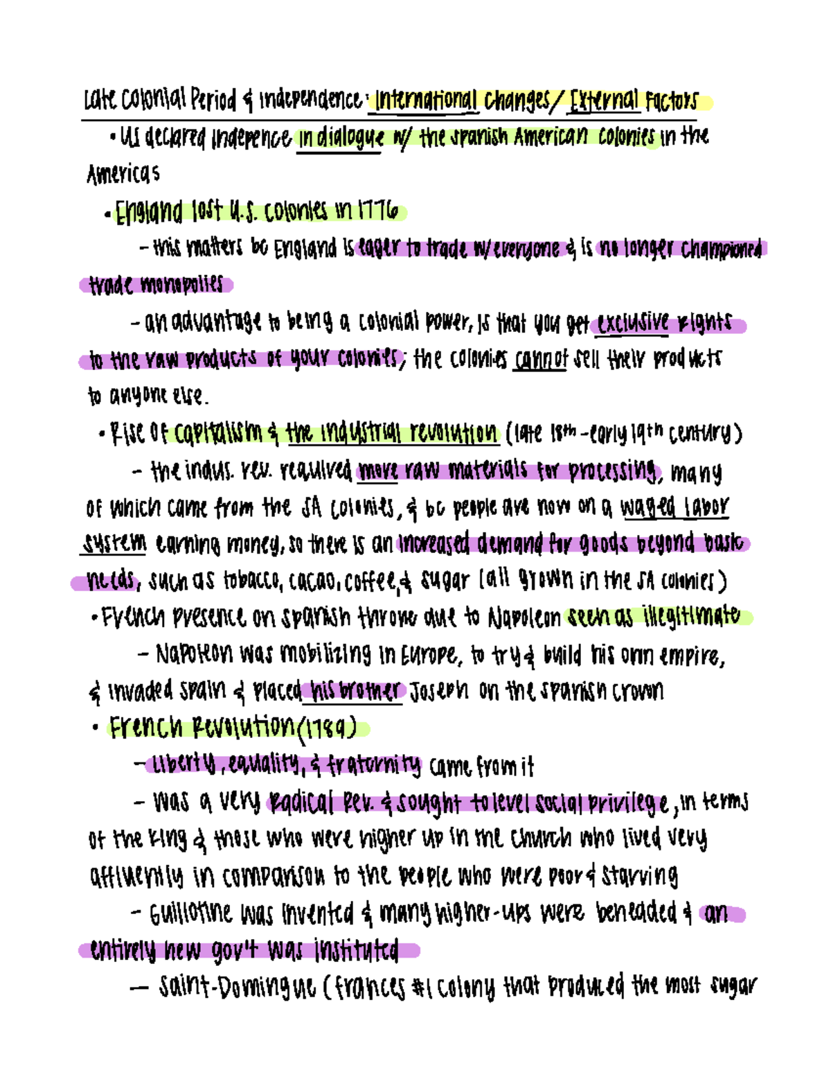 Late Colonial Era Lecture Notes - latecolonialperiod 9 - Studocu