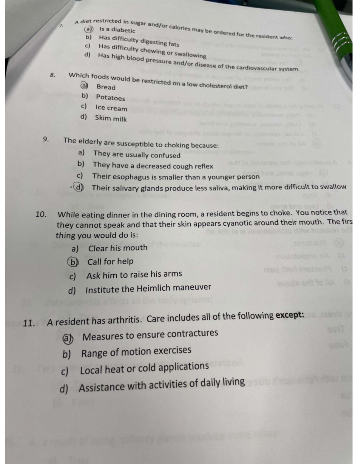 Module 12 health conditions exam - PSW053 - Studocu