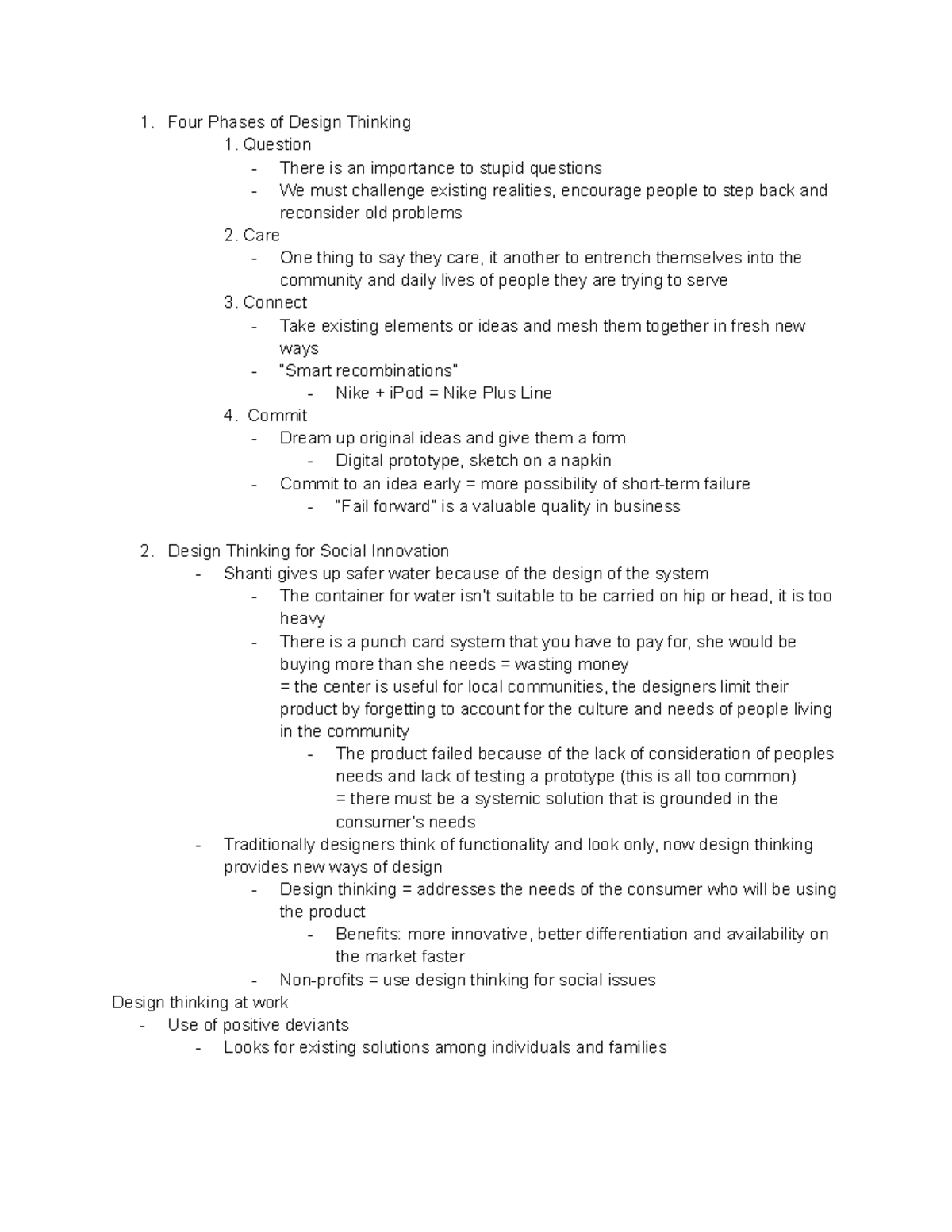 ENIN Module 1 Introduction - Four Phases of Design Thinking Question ...