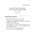 CS2105 - NUS - Introduction to Computer Networks - Studocu