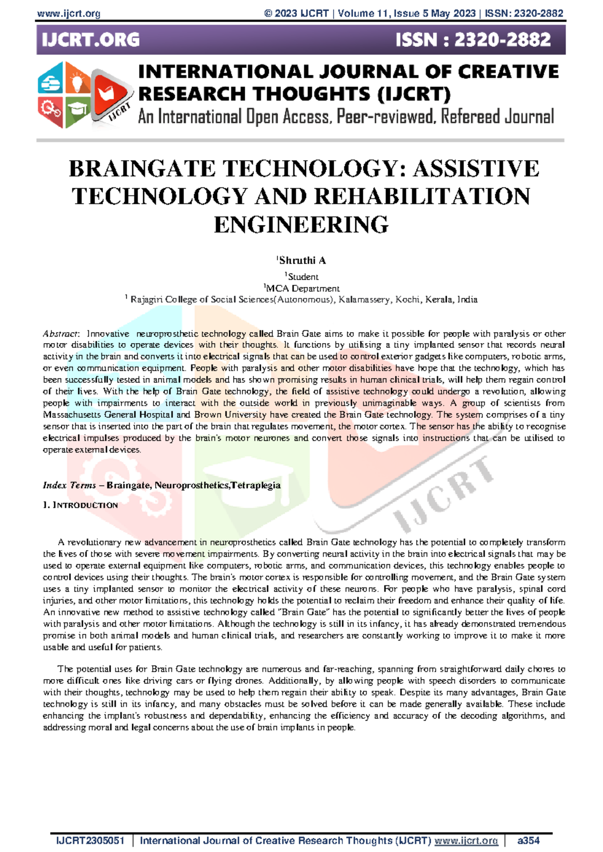 Braingate Technology Assistive Technology And Rehabilitation ...