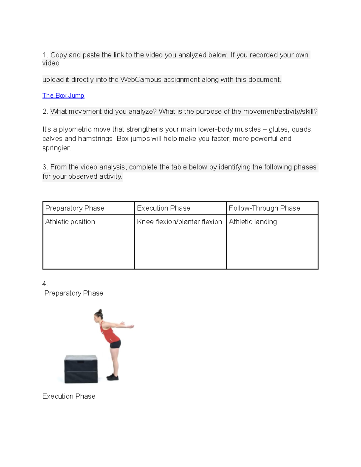 Biomechanics lab PDF - Copy and paste the link to the video you ...