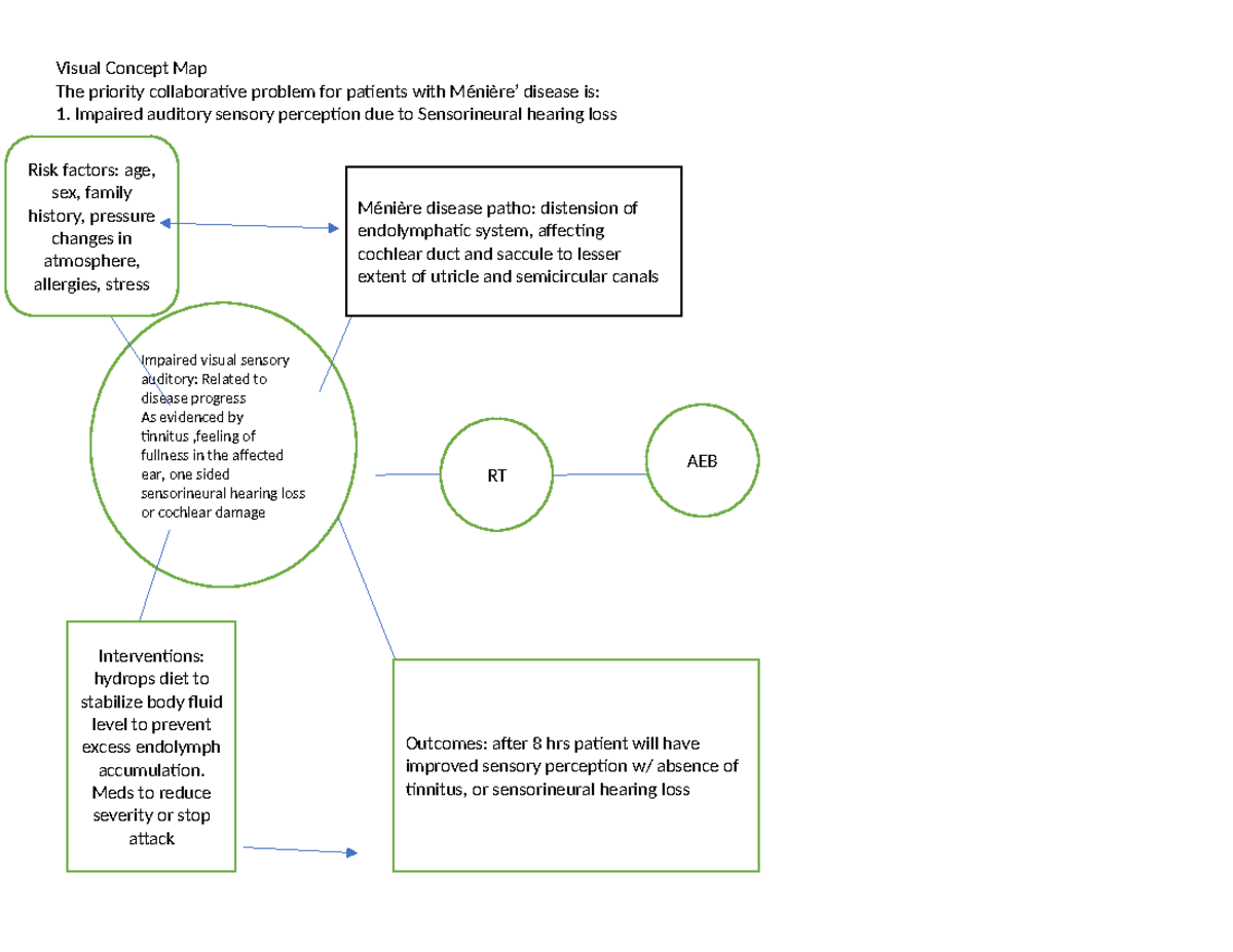 Sensory auditory Concept Map 2 - Visual Concept Map The priority ...