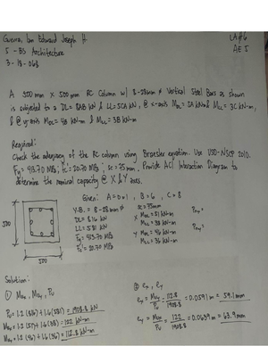 AE5 LA#5 - Homework - BS Architecture - Studocu