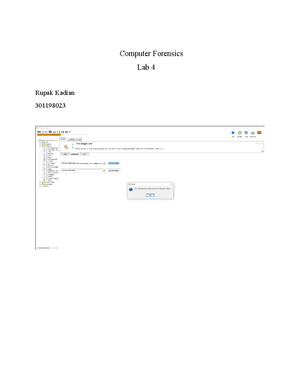 Lab 2 - lab 2 of computer forensic - Lab 2. 1 Wiping a USB Drive Securely Lab 2. 2 Using ...