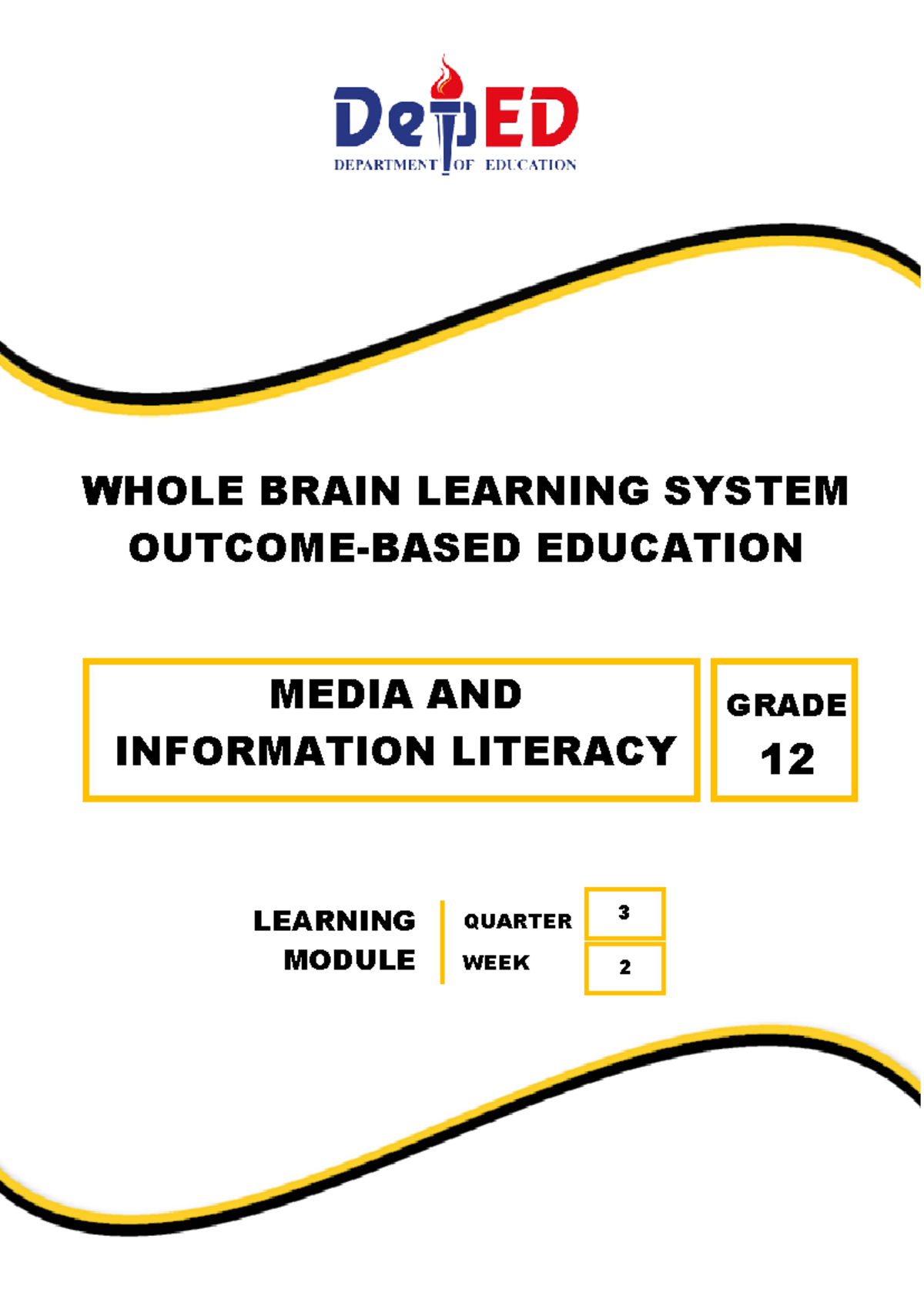 MIL Quarter 3 W2 - media information literacy - LEARNING MODULE ...