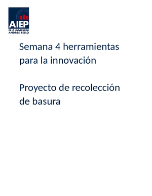 Informe semana 2 - Creatividad e innovación MÓDULO: Herramientas para la innovación SEMANA: 2 ...