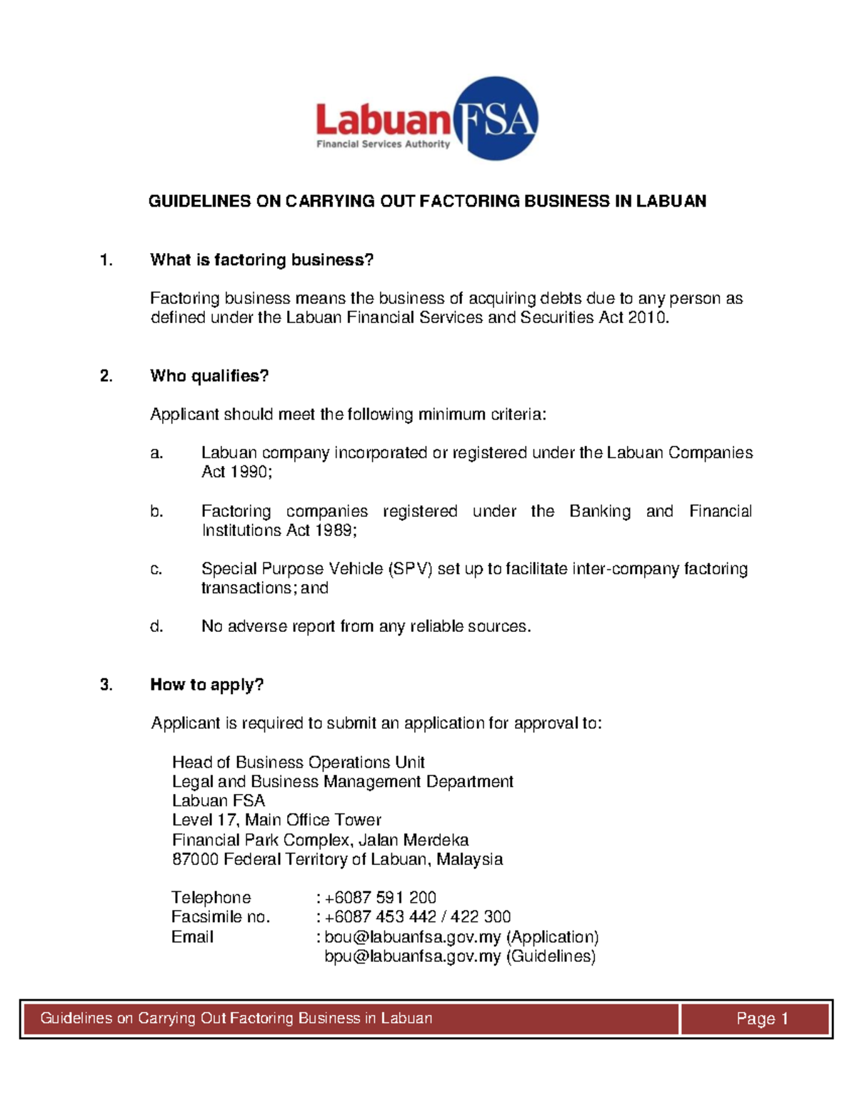 Guidelines - Factoring Business - Guidelines on Carrying Out Factoring ...