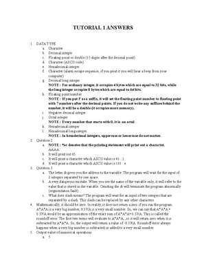 1 - Basic C Programming - notes - 1 Basic C Programming 1 Basic C ...