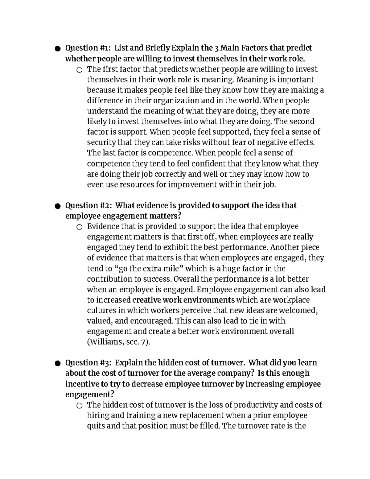 Ideas for management 4 - Question #1: List and Briefly Explain the 3 ...