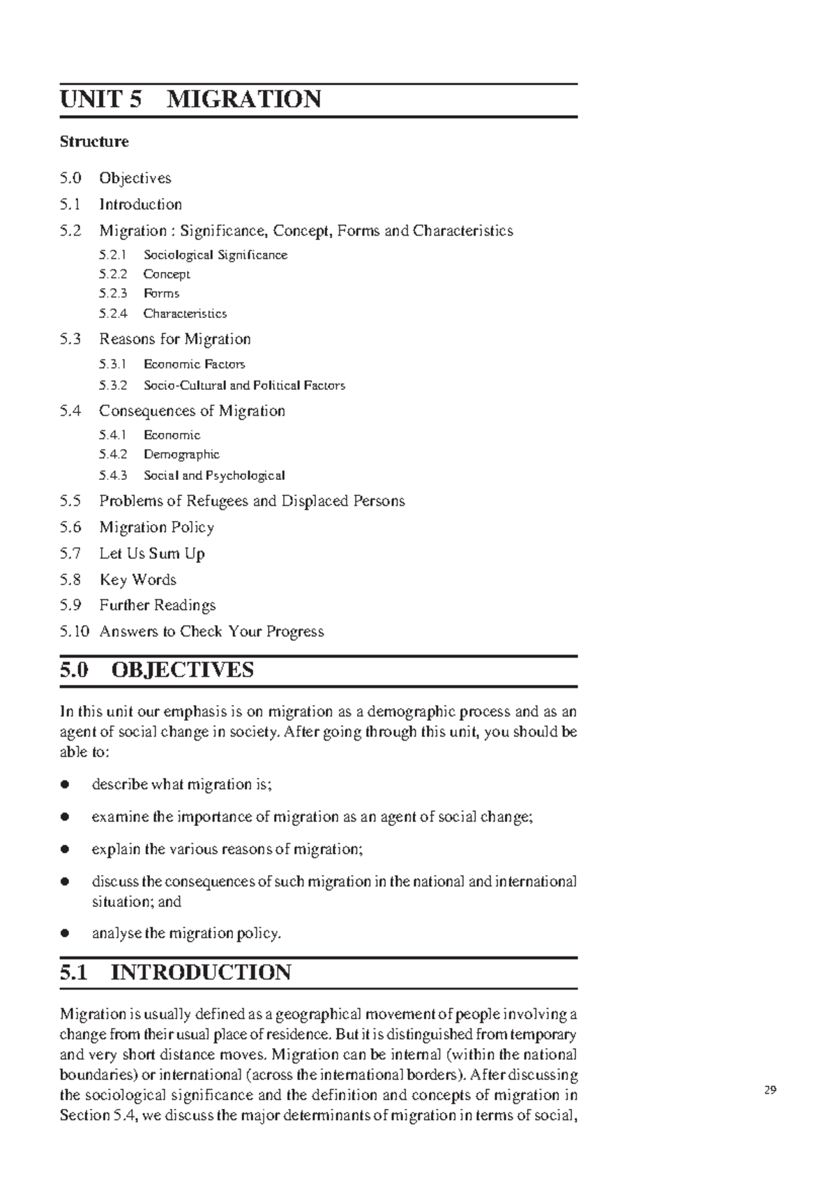 Unit-5 (1) - Simulator - UNIT 5 MIGRATION Structure 5 Objectives 5 Introduction 5 Migration ...