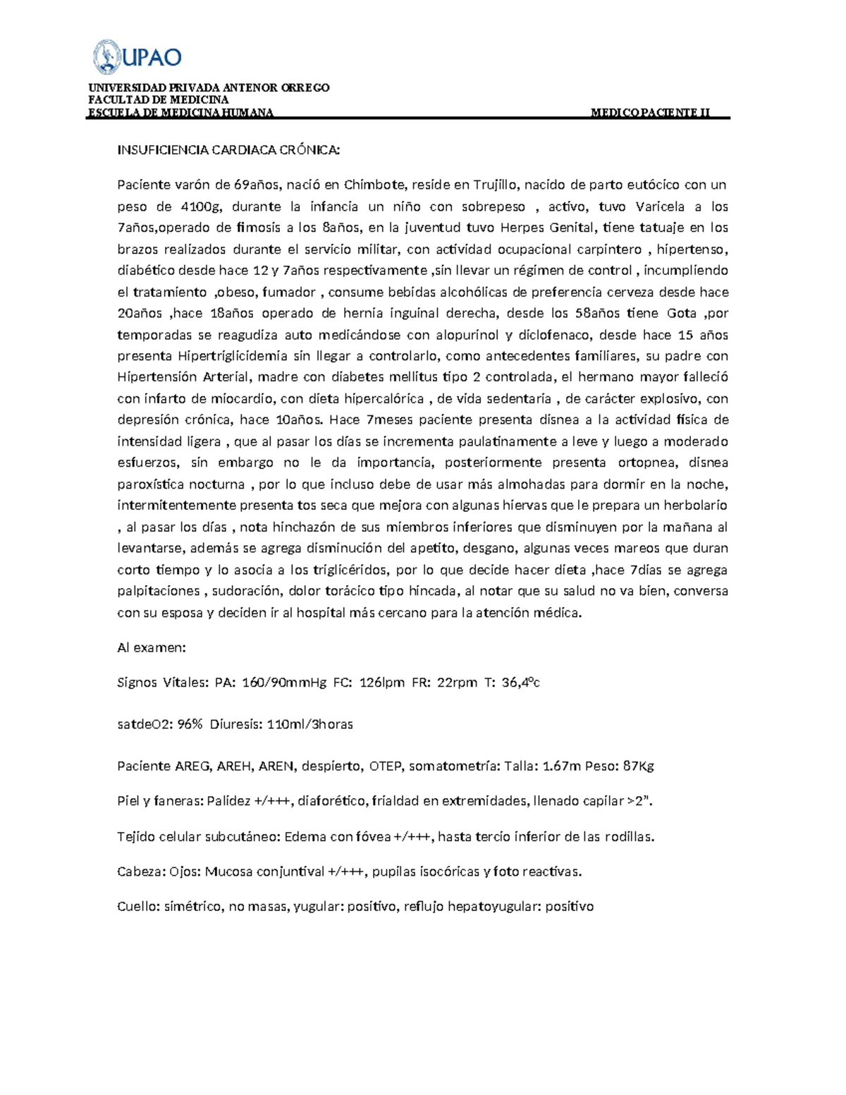 2 Insuficiencia Cardica Cronica MED PCTE 2 2022 - FACULTAD DE MEDICINA ...