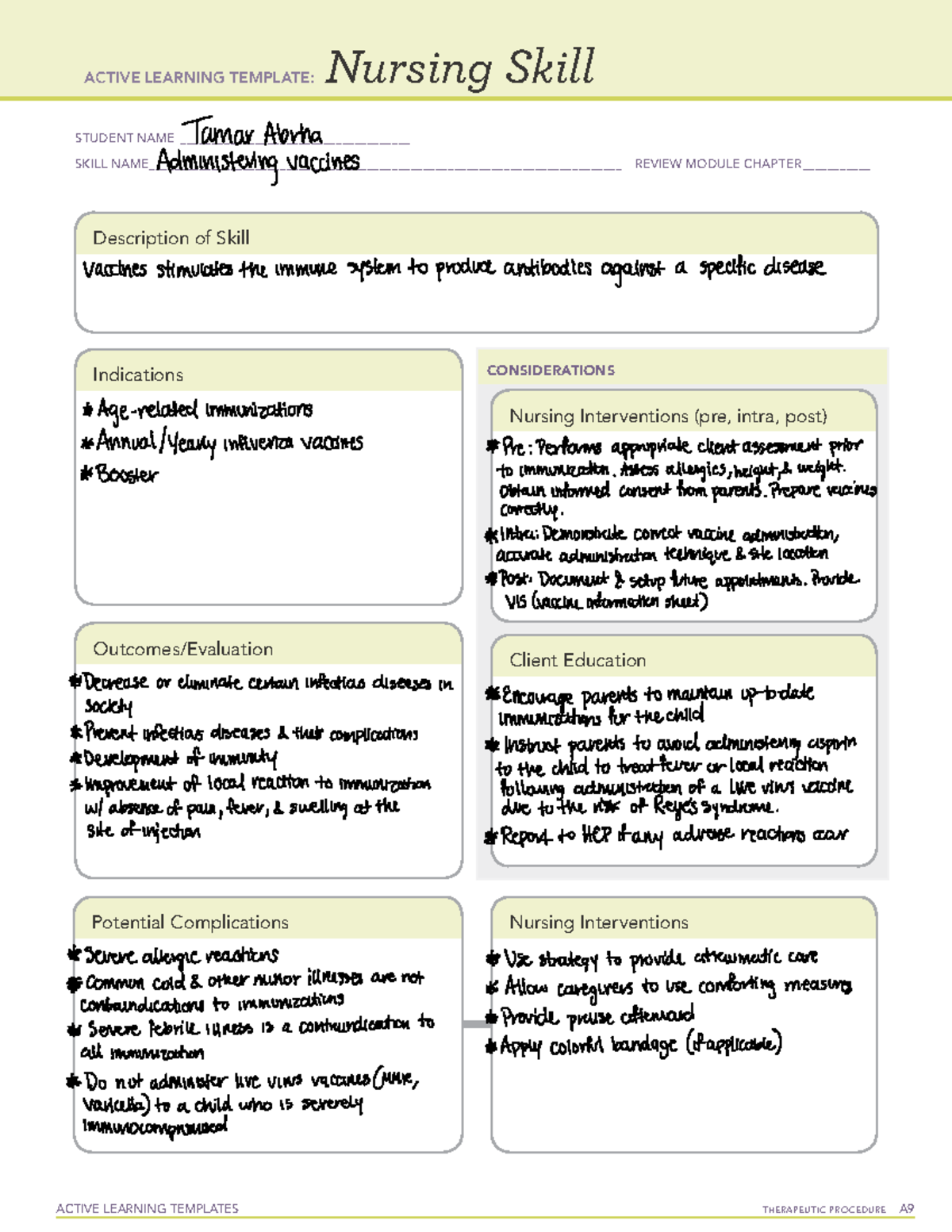 ATI Nursing Skill - wkdkdmwd - ACTIVE LEARNING TEMPLATES THERAPEUTIC ...