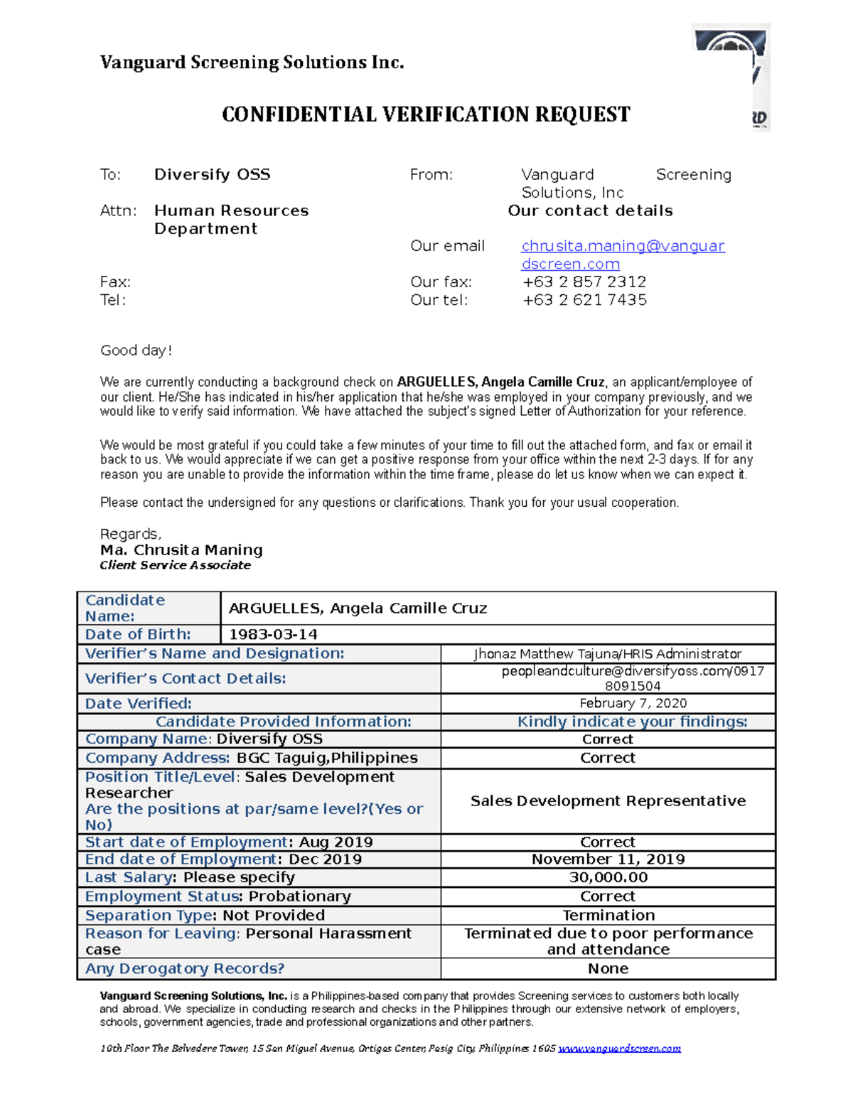 1 Emailconfidentialverificationform- Arguelles Angela Camille Cruz (2 ...