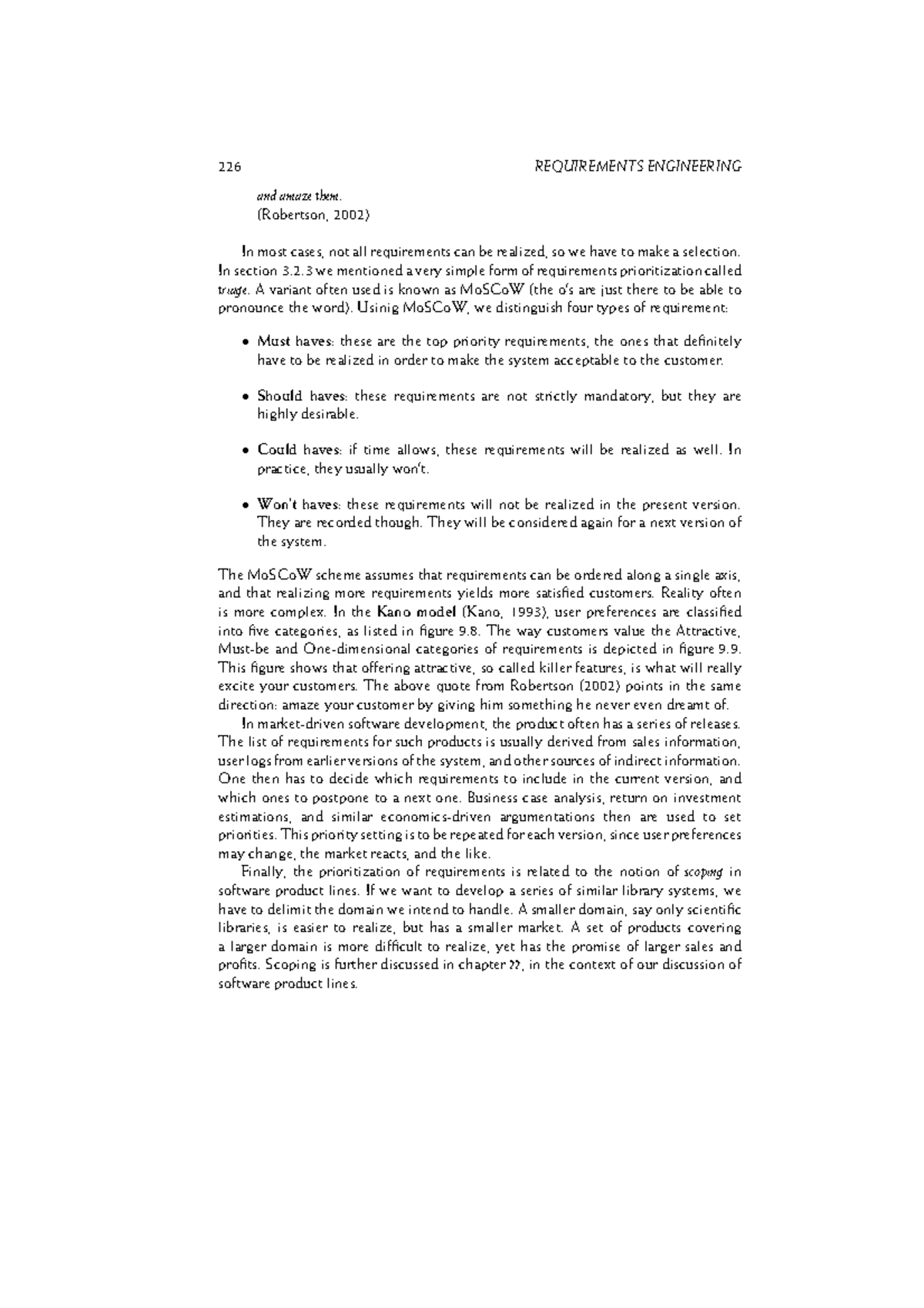 Software Engineering Lecture Notes (57) - 226 REQUIREMENTS ENGINEERING ...