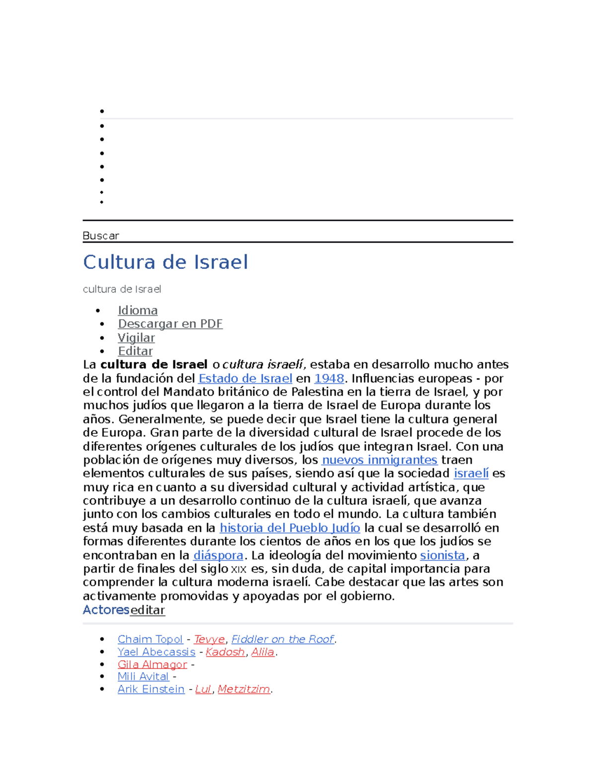 Documento - Investigaciones - Buscar Cultura de Israel cultura de ...
