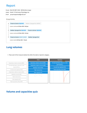 Week 12 Control of Breathing report - Report Co u r se Biol 2 3 5 Bill ...