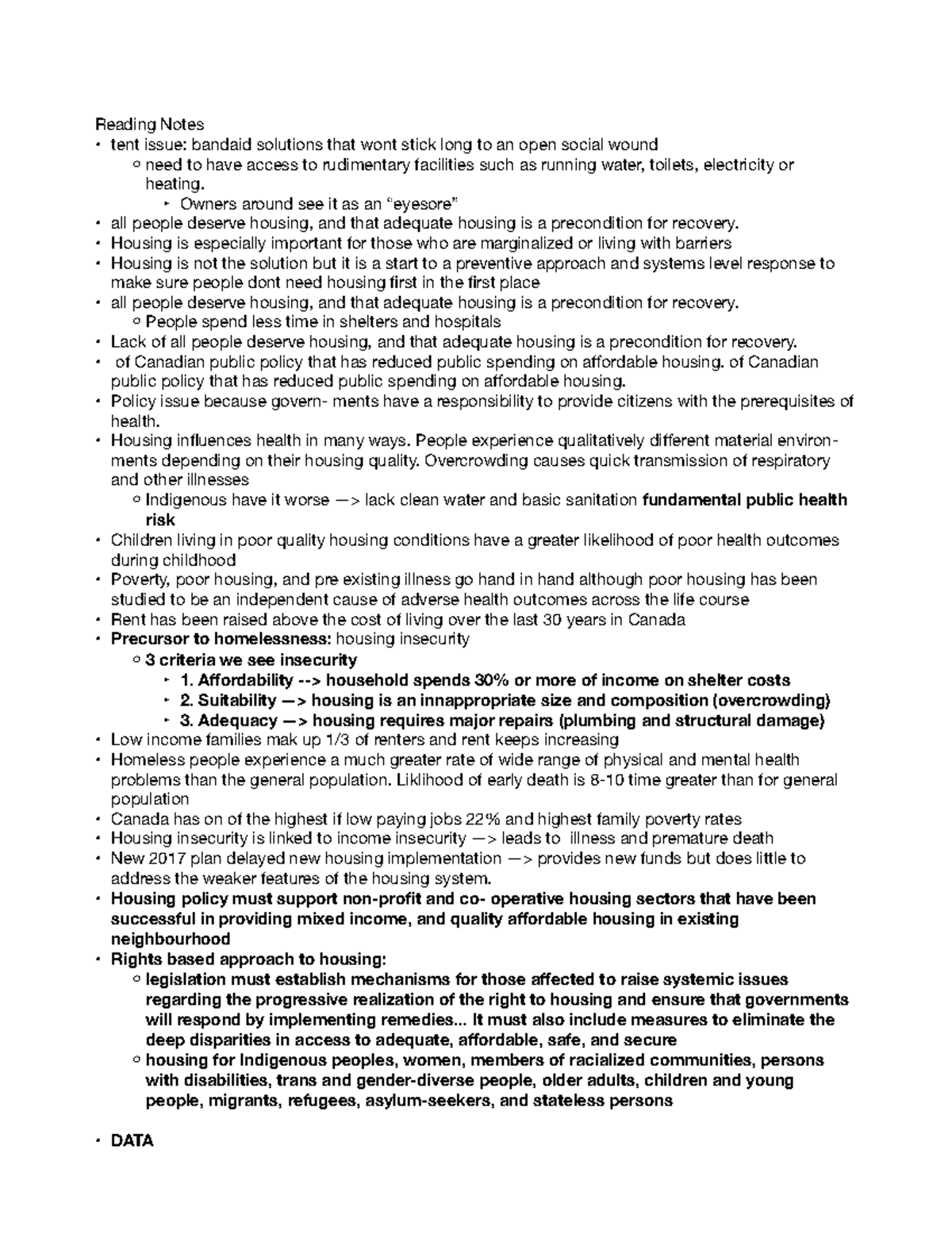 Hlth260 May 25, 2022 - Study Notes - Reading Notes " tent issue ...