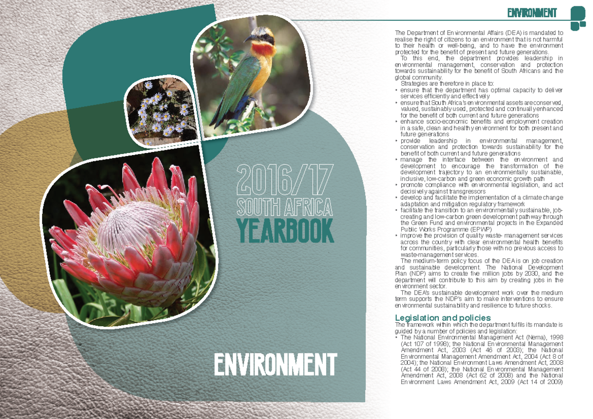 Environment 2017 - HHHHHHH - 1 The Department of Environmental Affairs ...